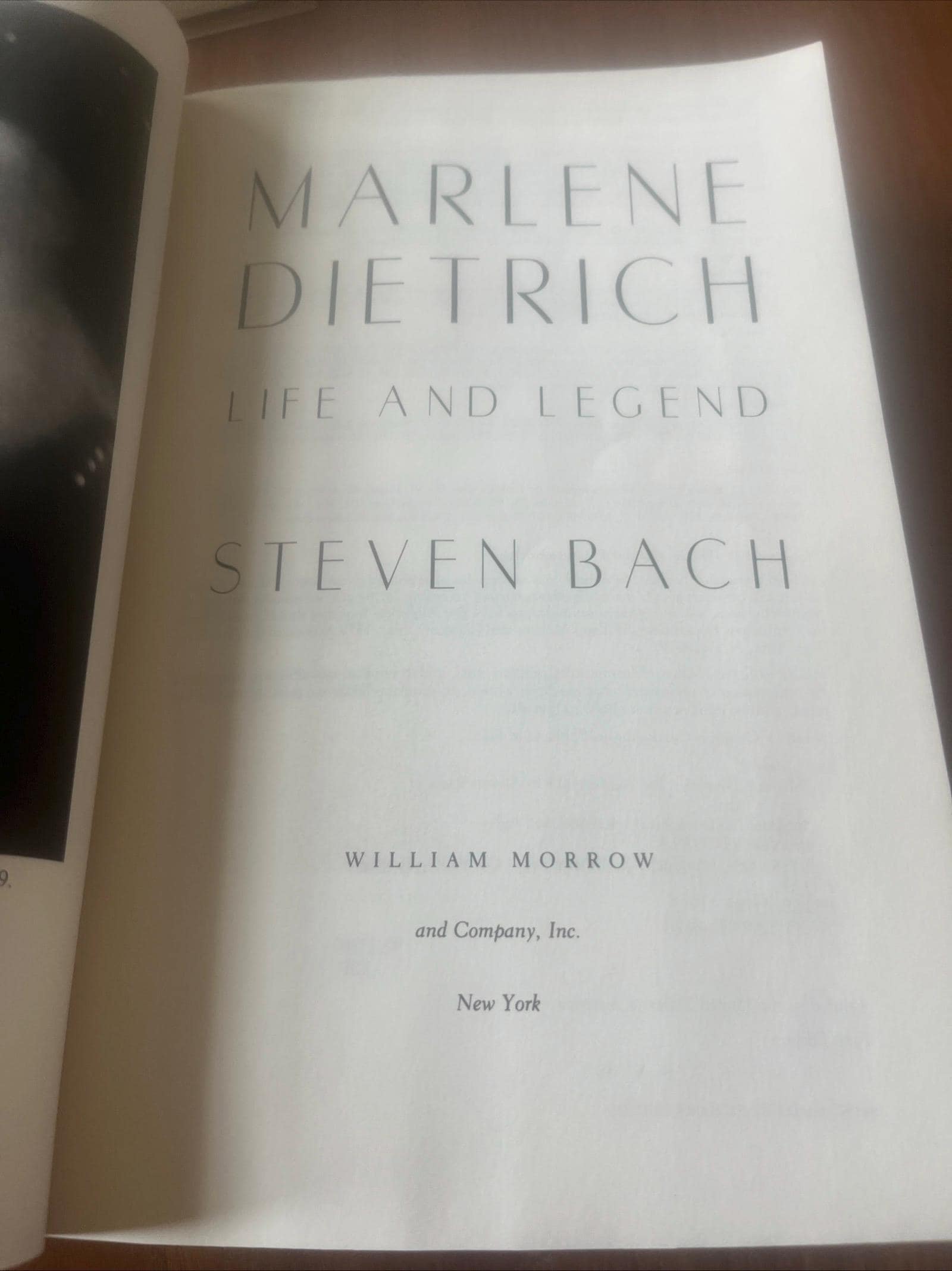 Marlene Dietrich: Life and Legend by Steven Bach, First Edition Thus ...