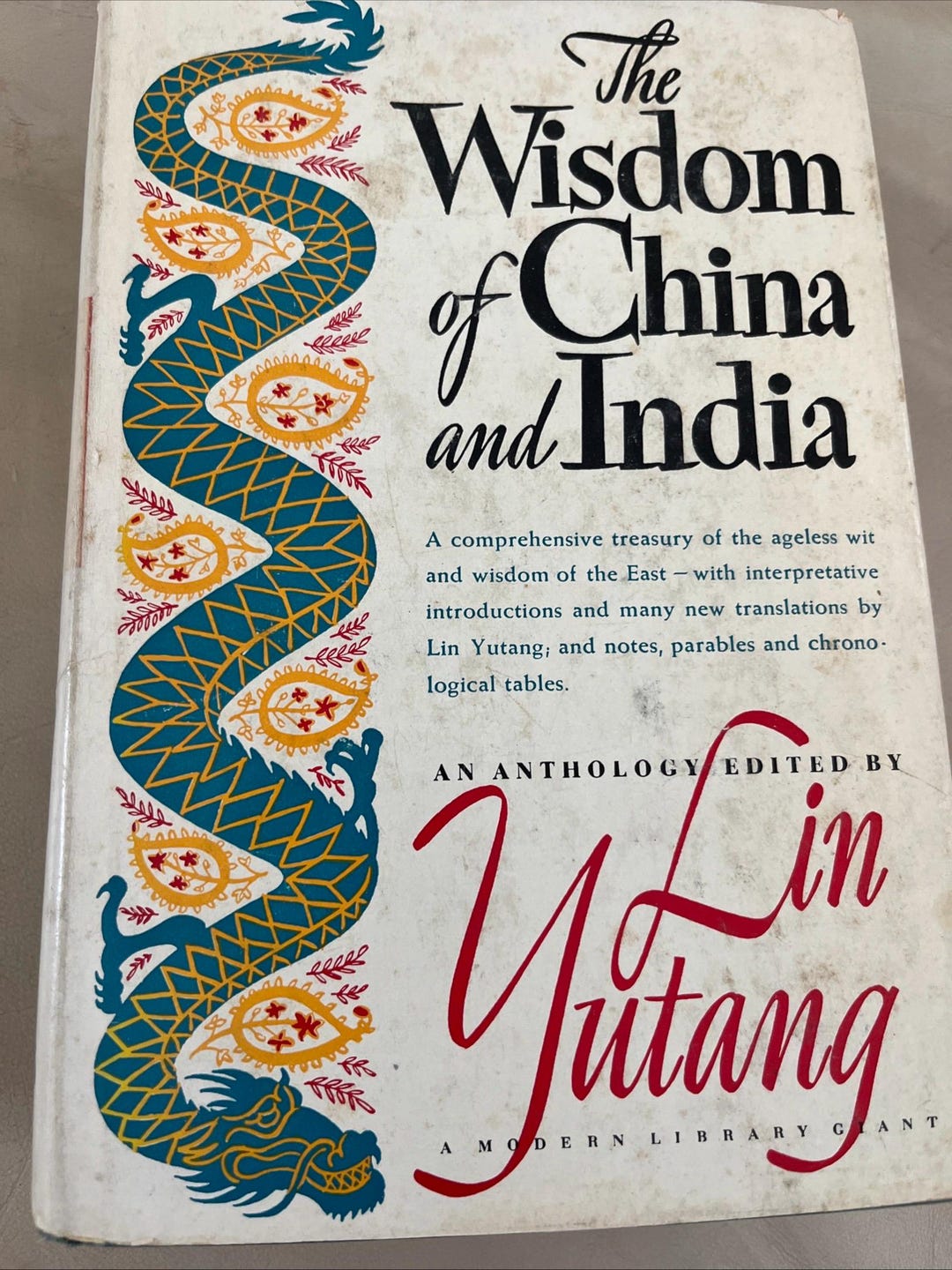 The Wisdom of China and India by Lin Yutang - 1942 HC/DJ the Modern ...