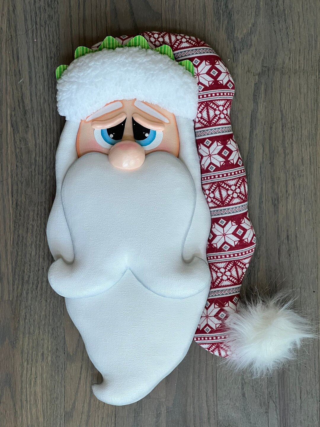 Santa Claus Wreath Attachment, Christmas Decor, Holiday Decoration - Etsy