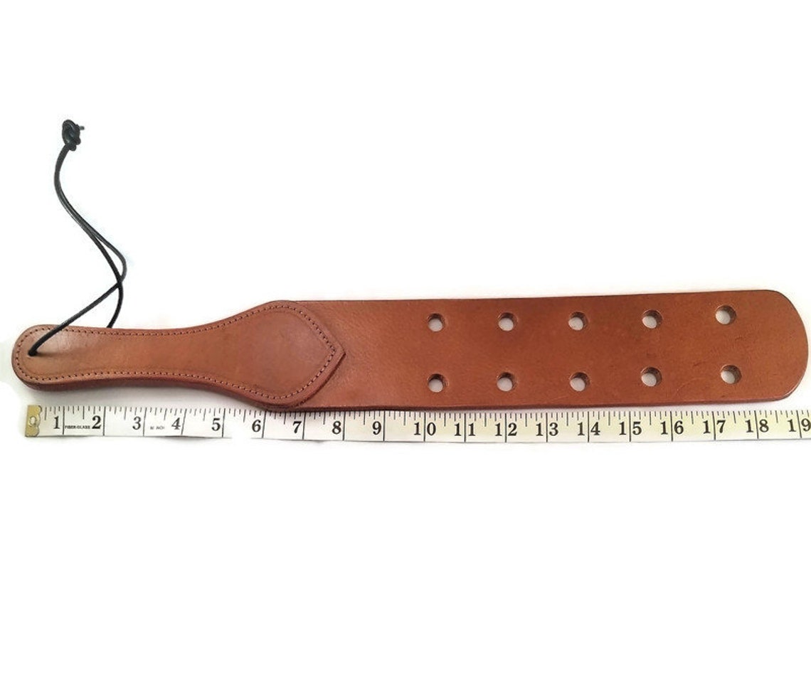 Prison Strap Leather Spanking Paddle Thick Leather Strap Bdsm Etsy