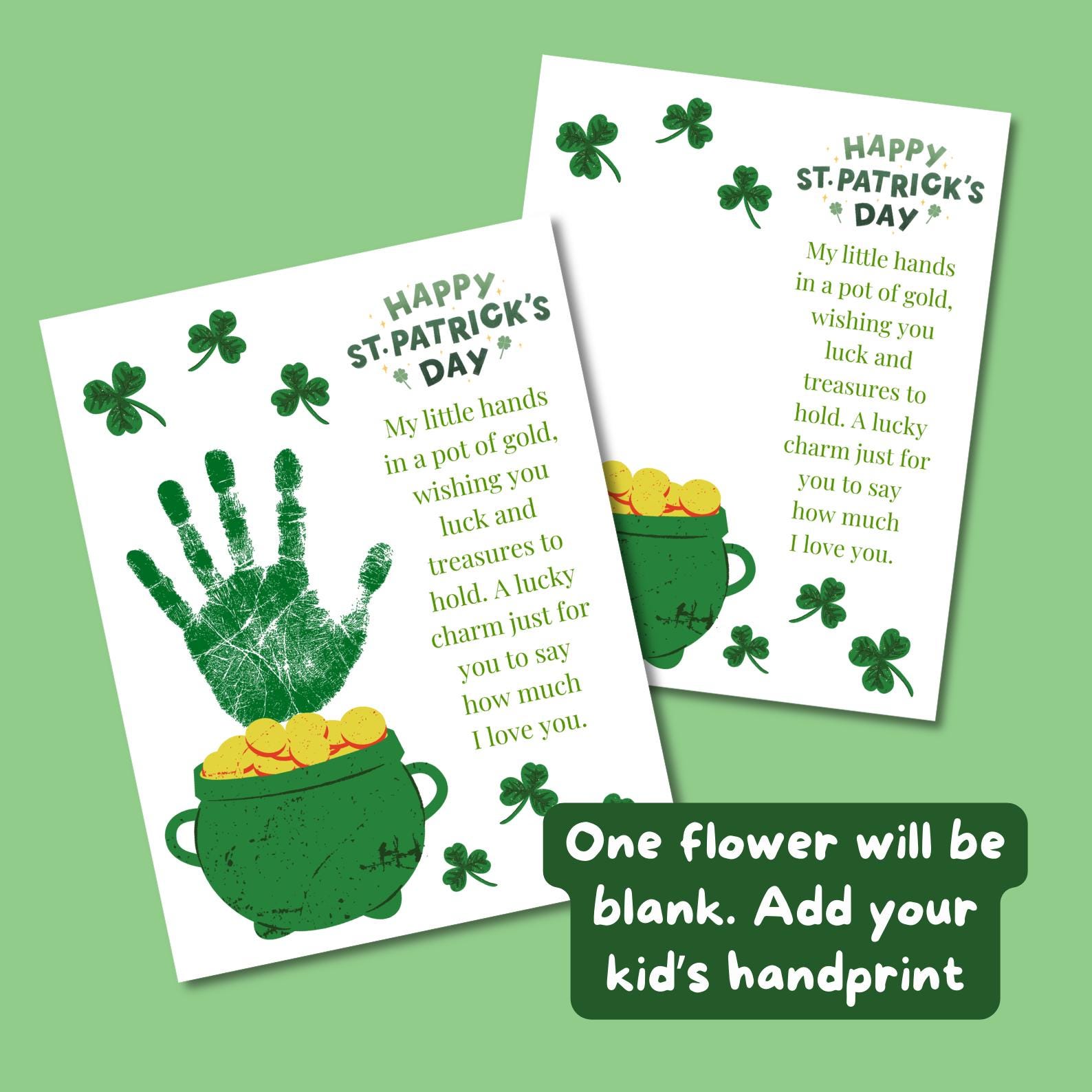 St Patrick's Day Handprint Art, Lucky Hands Pot of Gold Preschool ...