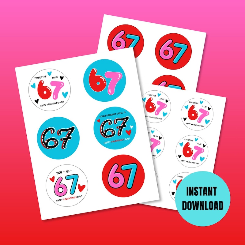 67 Stickers - Etsy
