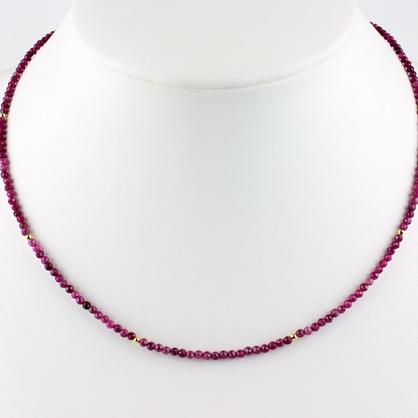 Red Ruby Necklace - Etsy