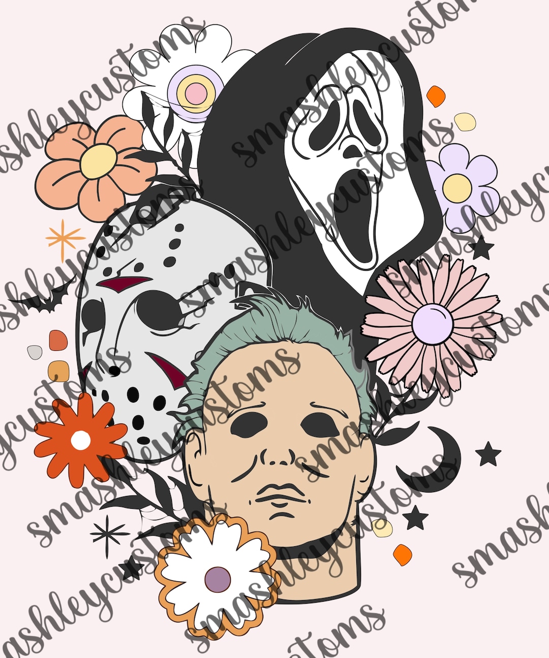 Freddy, Jason and Scream - Etsy