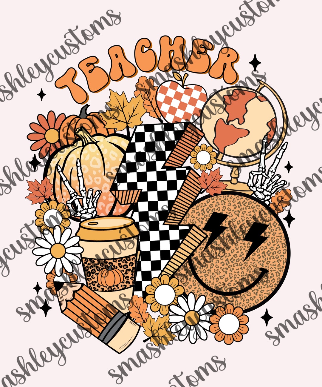 Fall Teacher Design - Etsy