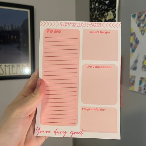 To-do List Notepad - Etsy