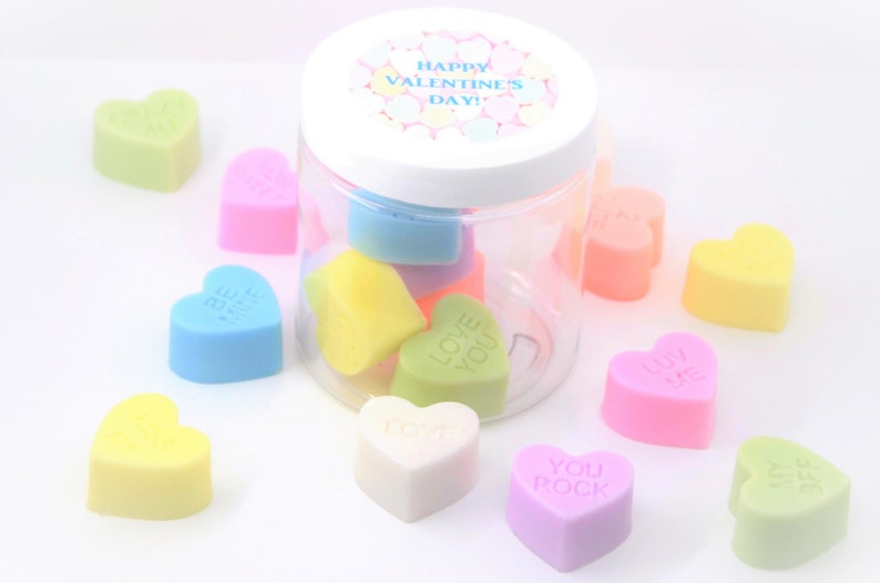 Mini Conversation Hearts Soaps, Conversation Heart Favors, Conversation ...