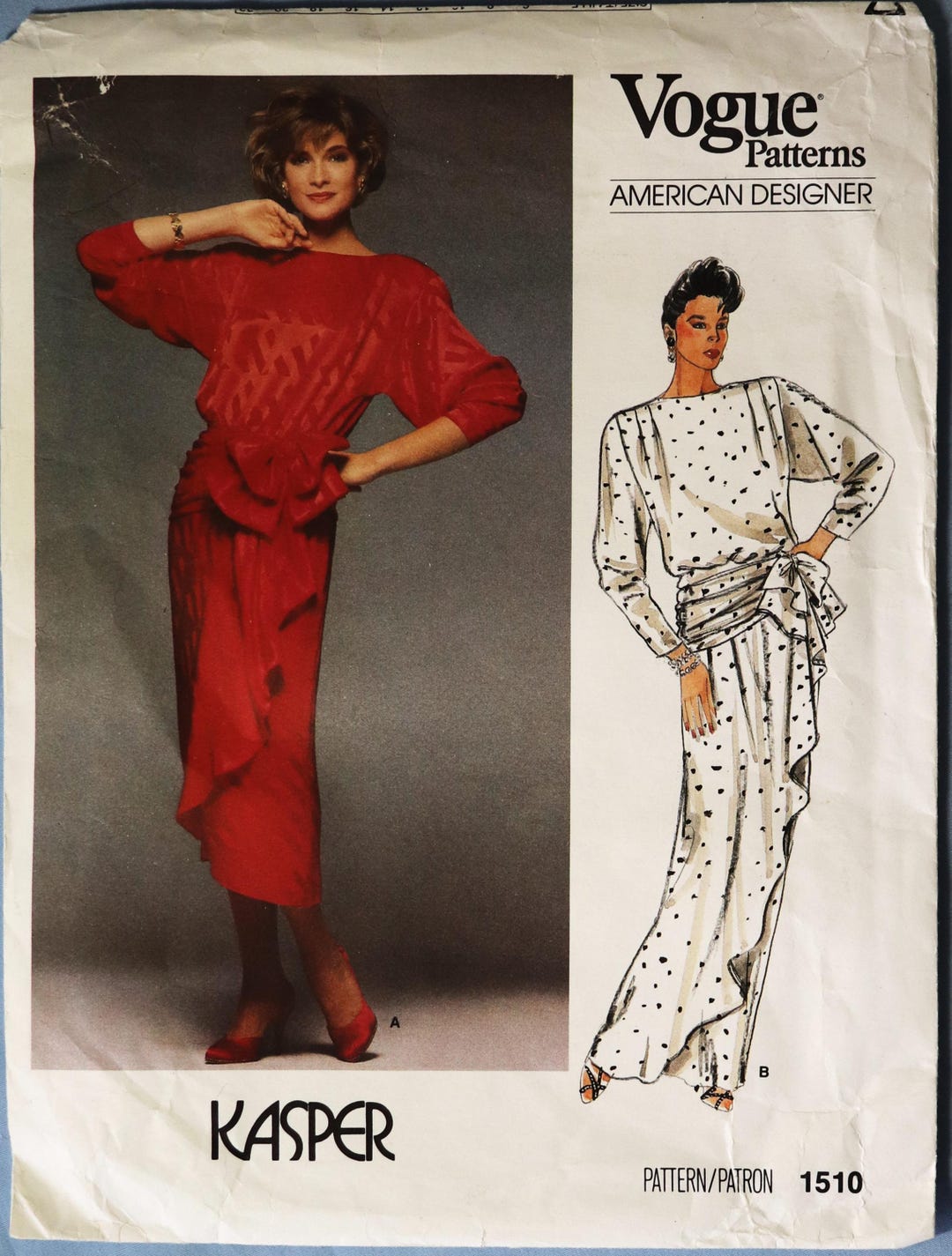 Vogue 1510. Misses Evening Gown Pattern. Vintage 1985 Kaspar Evening ...