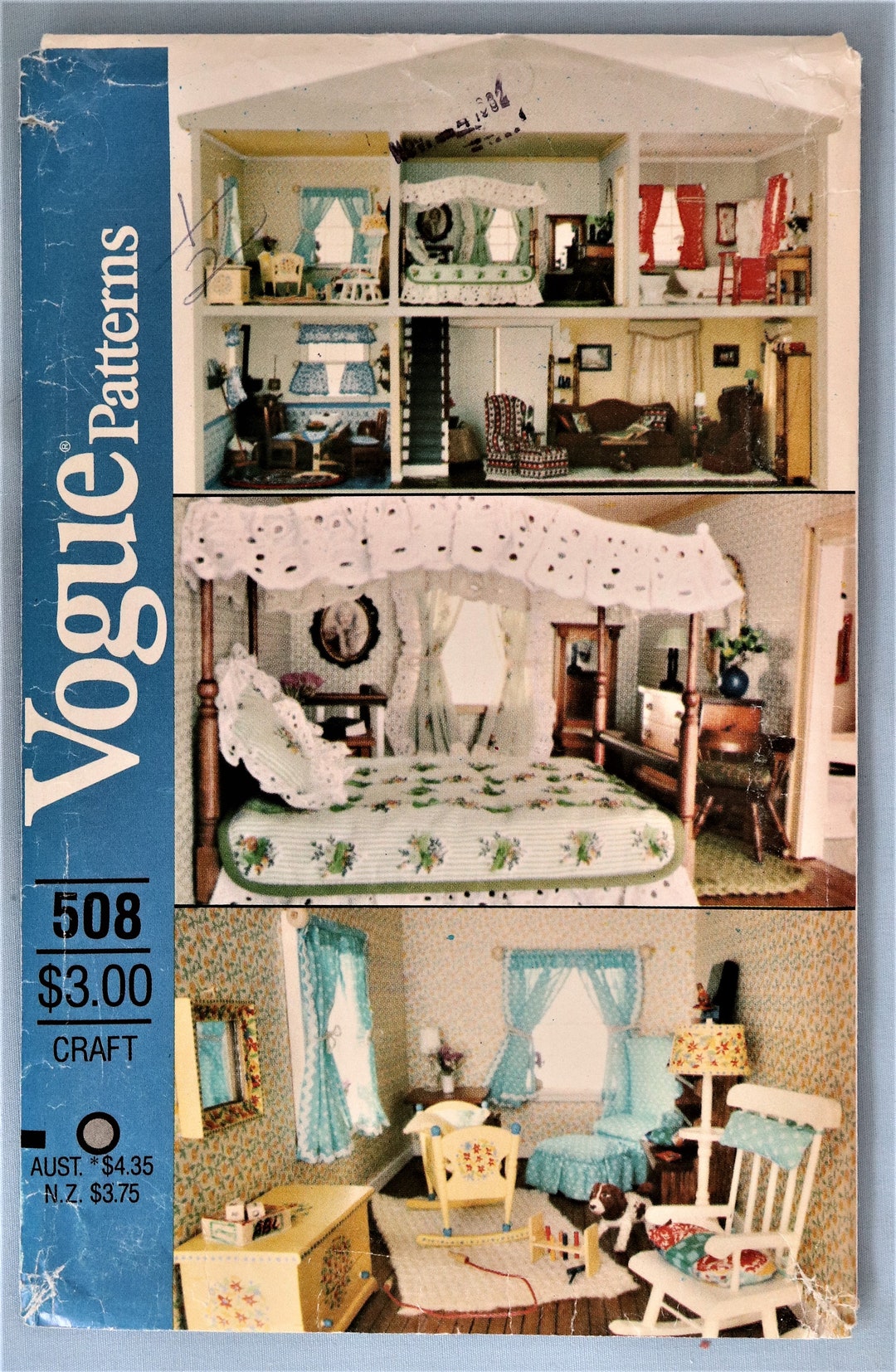 Vogue 1772. Doll House Furniture Pattern. Vintage 70's Doll House ...