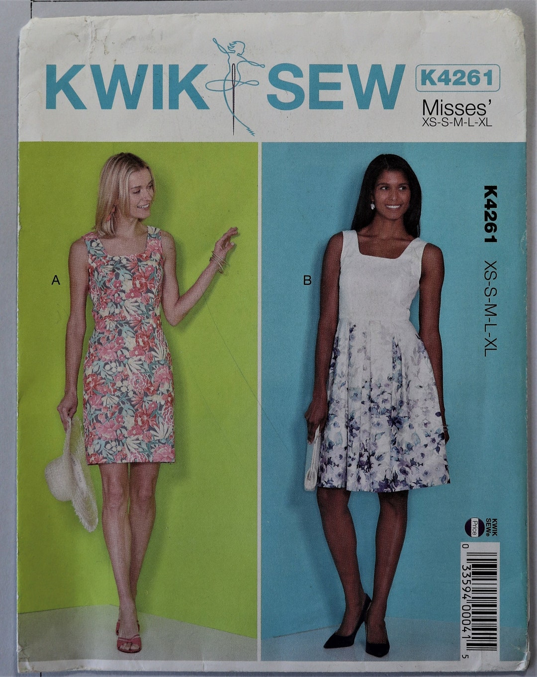 Kwik Sew 4261. Misses Dress Pattern. Sheath Dress Pattern. Sun Dress ...