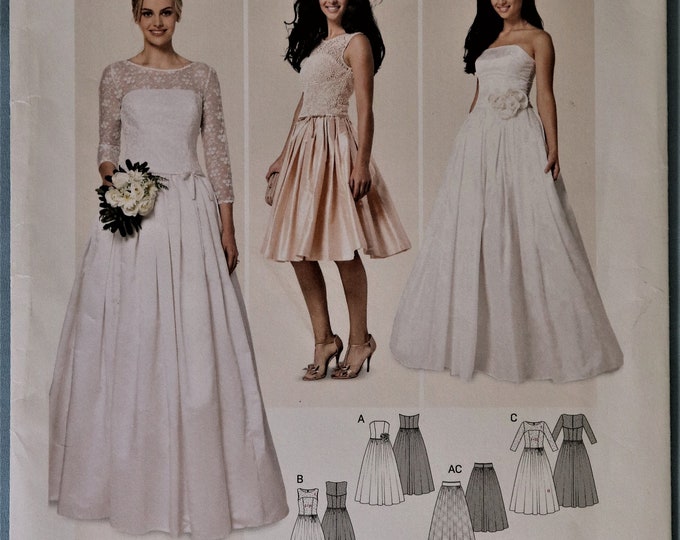 Burda 6776. Bridal Gown Pattern. Bridal Gown, Bridesmaid Dress Pattern ...