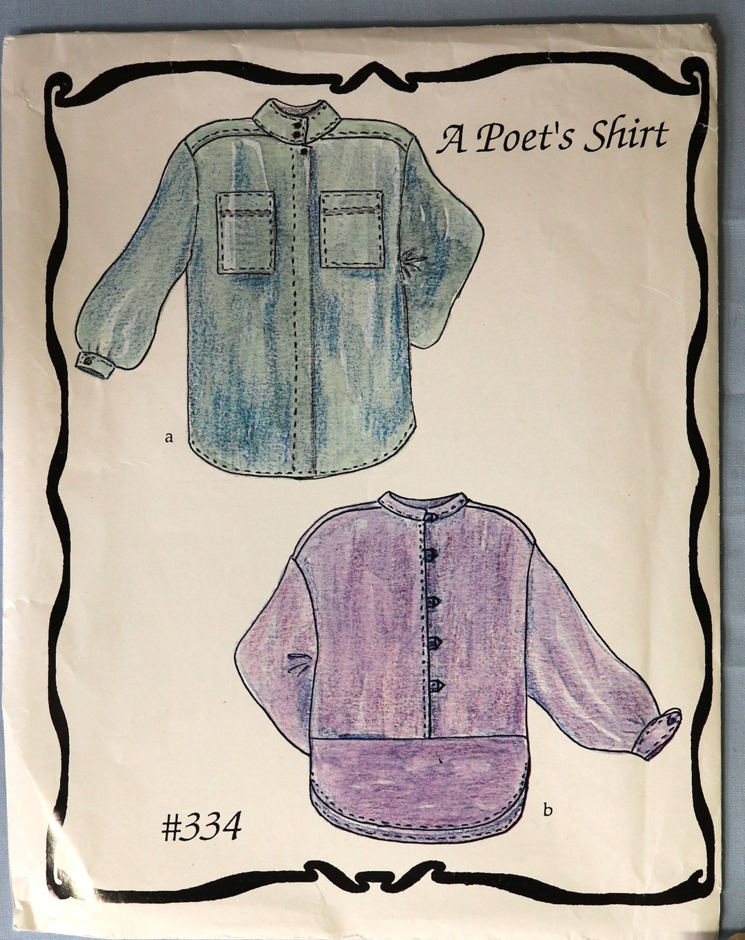 Lois Ericson Design and Sew 334 Poet Shirt Pattern. Lois Ericson 334 ...