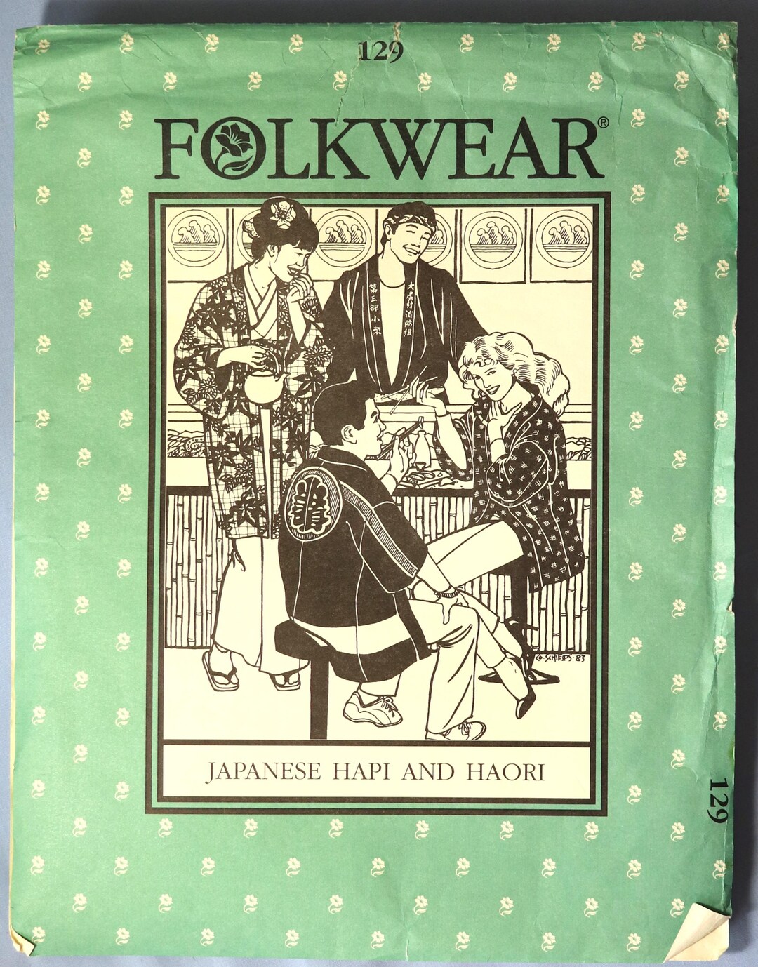 Folkwear 129 Pattern. Japanese Hapi and Hoari Pattern. Men/women Hapi ...