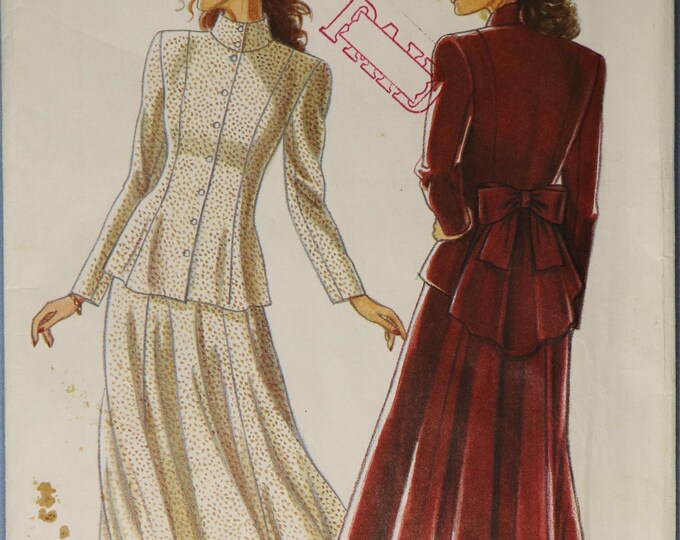 New Look 6199. Misses Jacket and Skirt Pattern. Vintage 1980's Fitted ...