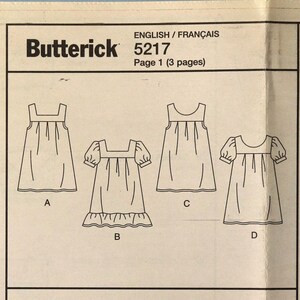 Butterick 5217. Misses Tunic Tops Pattern. Loose Fit Pullover Tunic Top ...