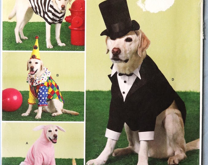 Simplicity 2519. Dog Costumes Pattern. Large Dog Tuxedo, Clown ...
