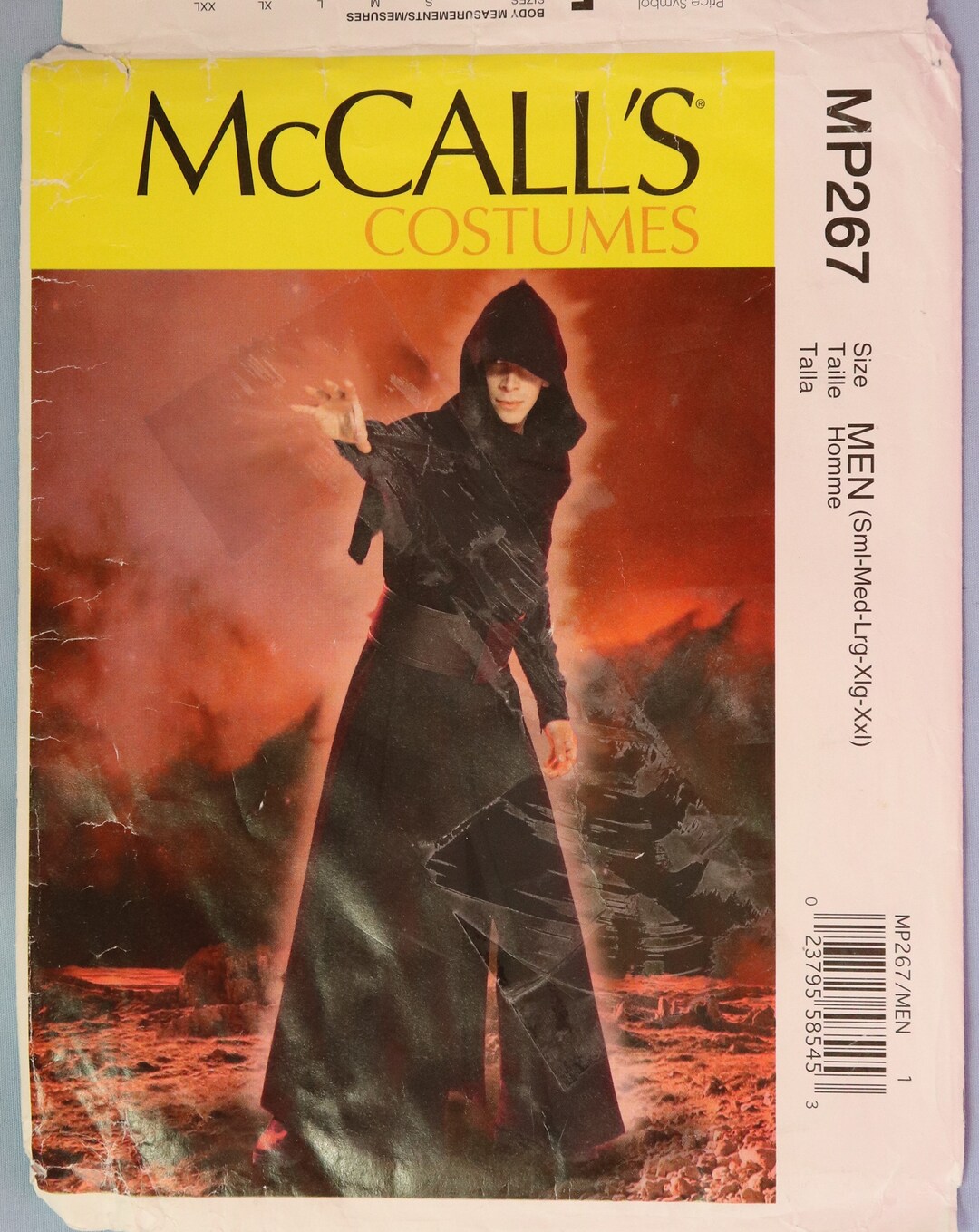 Mccall's 7422. Star Wars Sith Costume Pattern. Men's Lined Coat ...