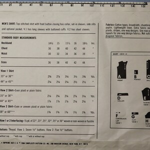 Simplicity 6630. Men's Shirt Pattern. Men's Camp Shirt Pattern. Disco ...