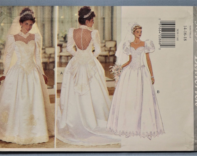 Mccall's 9685. Bridal Gown Pattern. off Shoulder Formal Bridal Gown ...