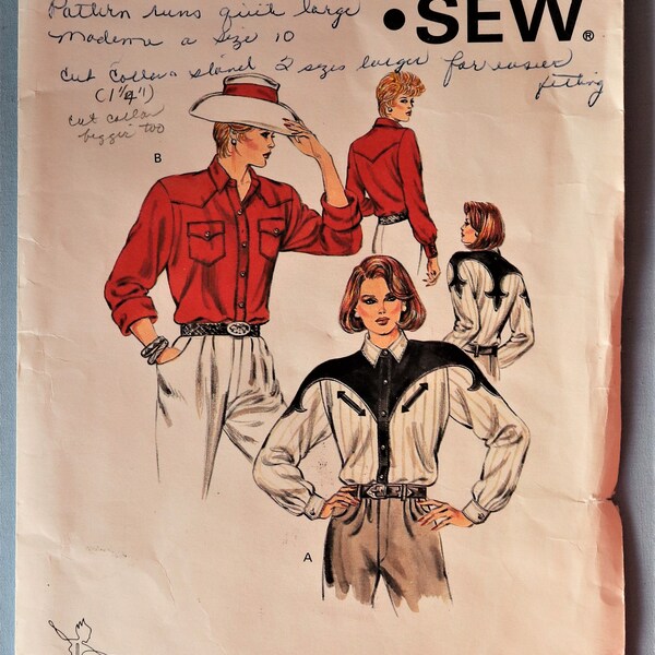 Rodeo Shirt Pattern - Etsy