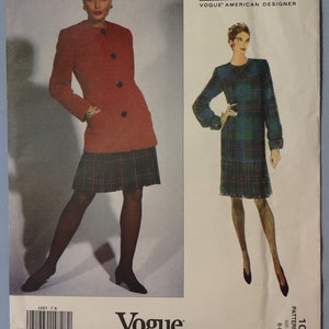 Vogue 1027. Bill Blass Dress and Jacket Pattern. Vintage 1992 Bill ...