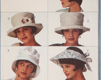Butterick 3664. Misses Hats and Caps Pattern. Cloche, Newsboy Cap, Brim ...