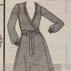 Vogue 2081. Diane Von Furstenberg Wrap Dress Pattern. Women's Retro ...