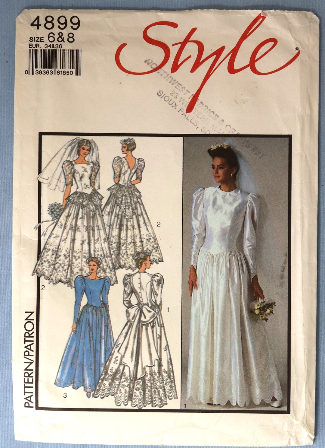 Style 4899. Bridal Gown Pattern. Ball Gown Style Bridal Gown Pattern ...