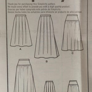 Simplicity 9472. Misses Skirt Pattern. Flared Maxi Skirt With Side Slit ...