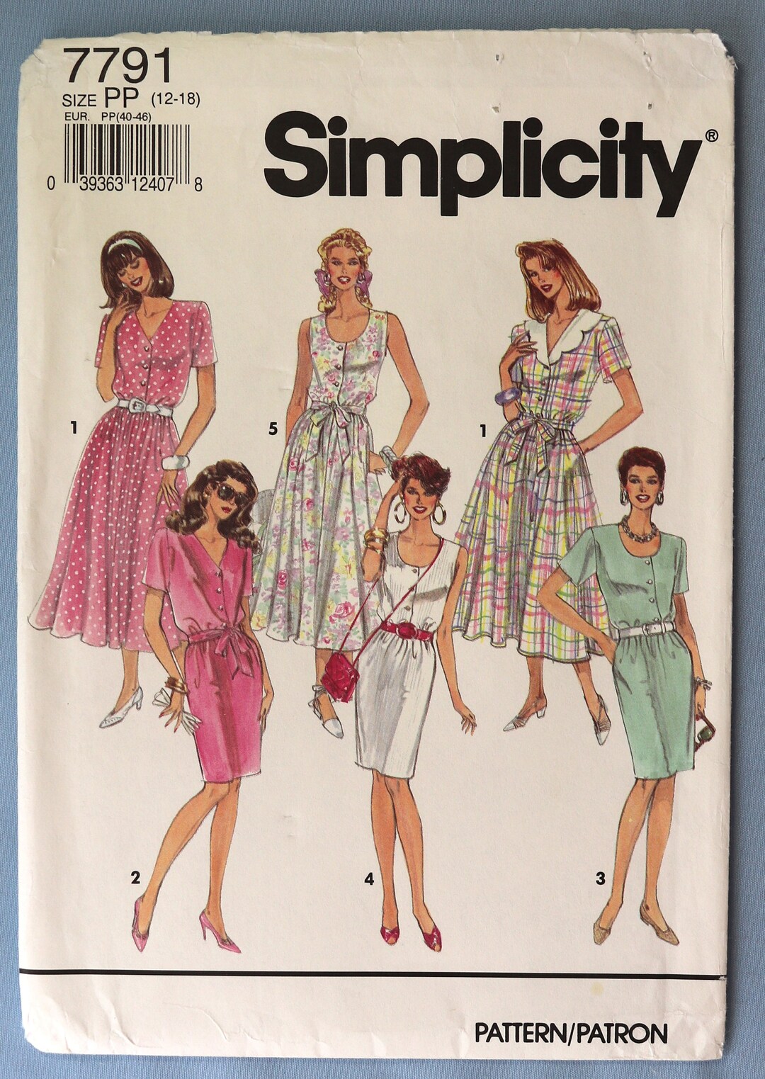 Simplicity 7791. Misses Dress Pattern. Sundress Pattern. Fitted Dress ...