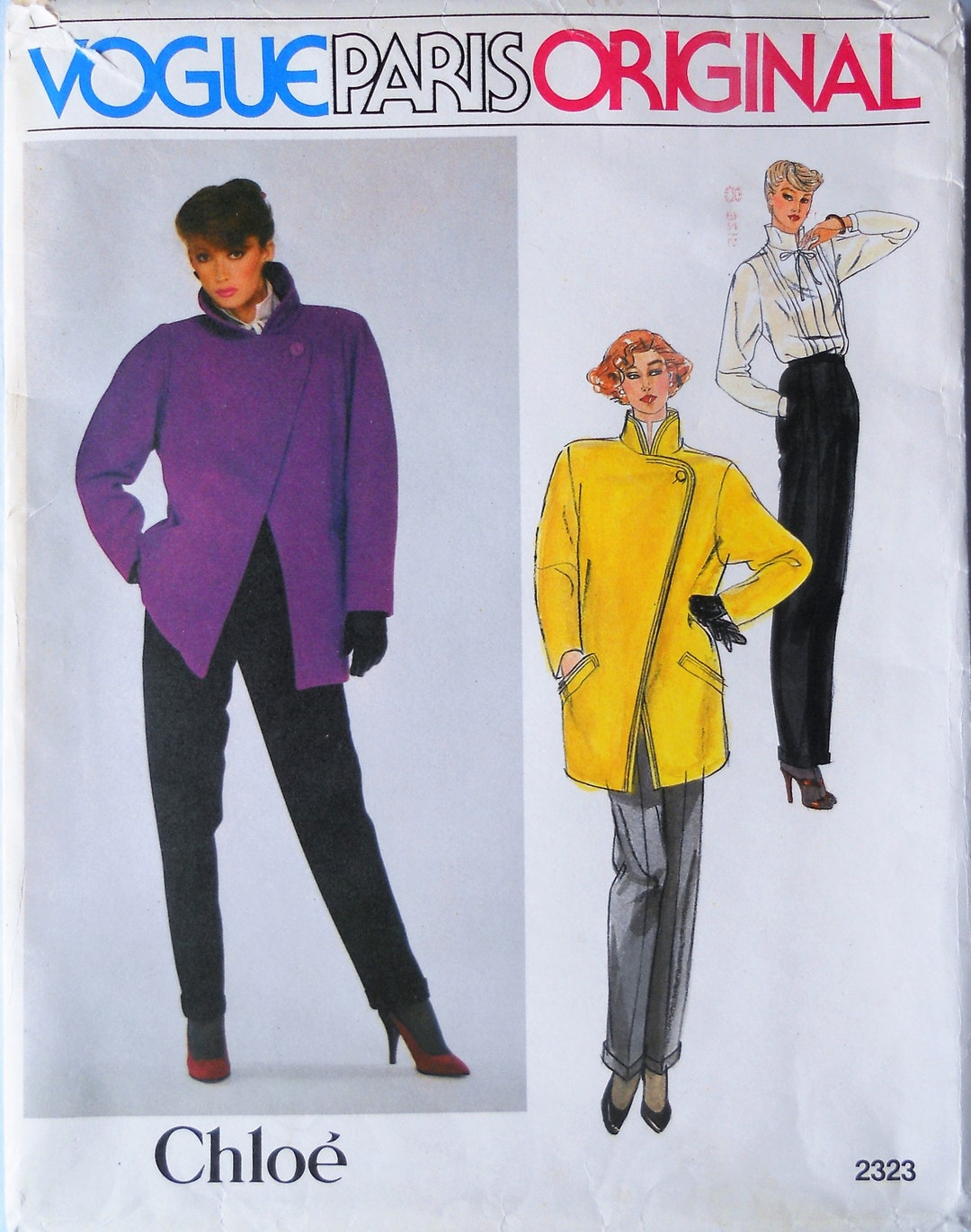 Vogue 2323. Misses Coat, Pants, Blouse Pattern. Vintage 1979 Chloe ...