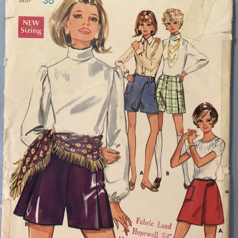 1960s Pantskirt Pattern - Etsy
