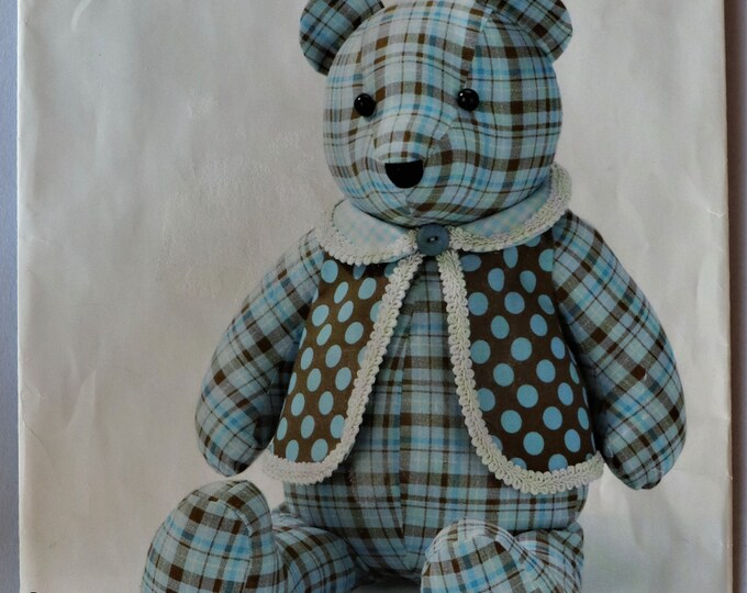 Simplicity 2115. Memory Bear Pattern. Stuffed Bear With Vest Pattern ...