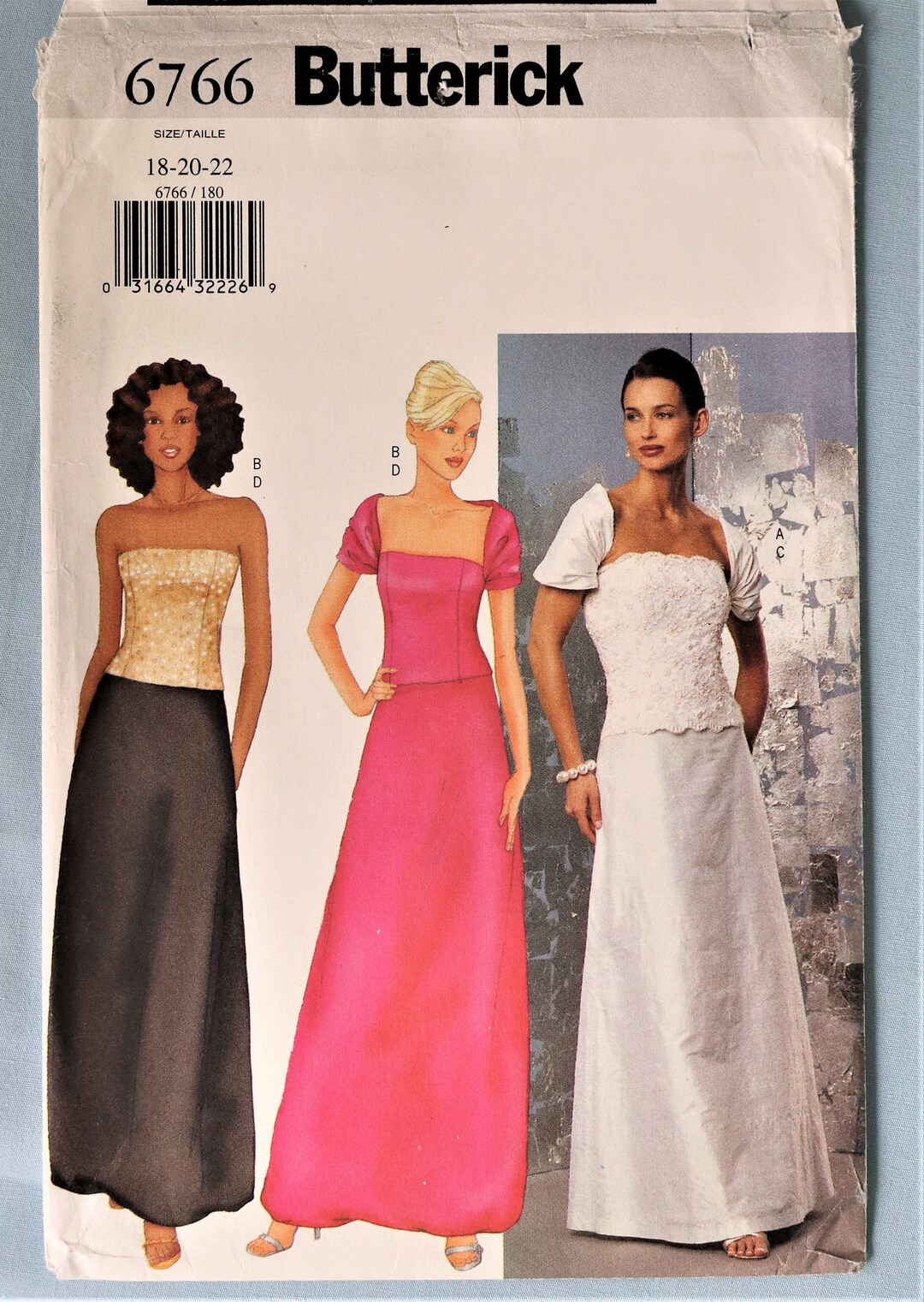 Butterick 6766. Women's Top, Skirt and Shrug Pattern. Plus Size Two ...
