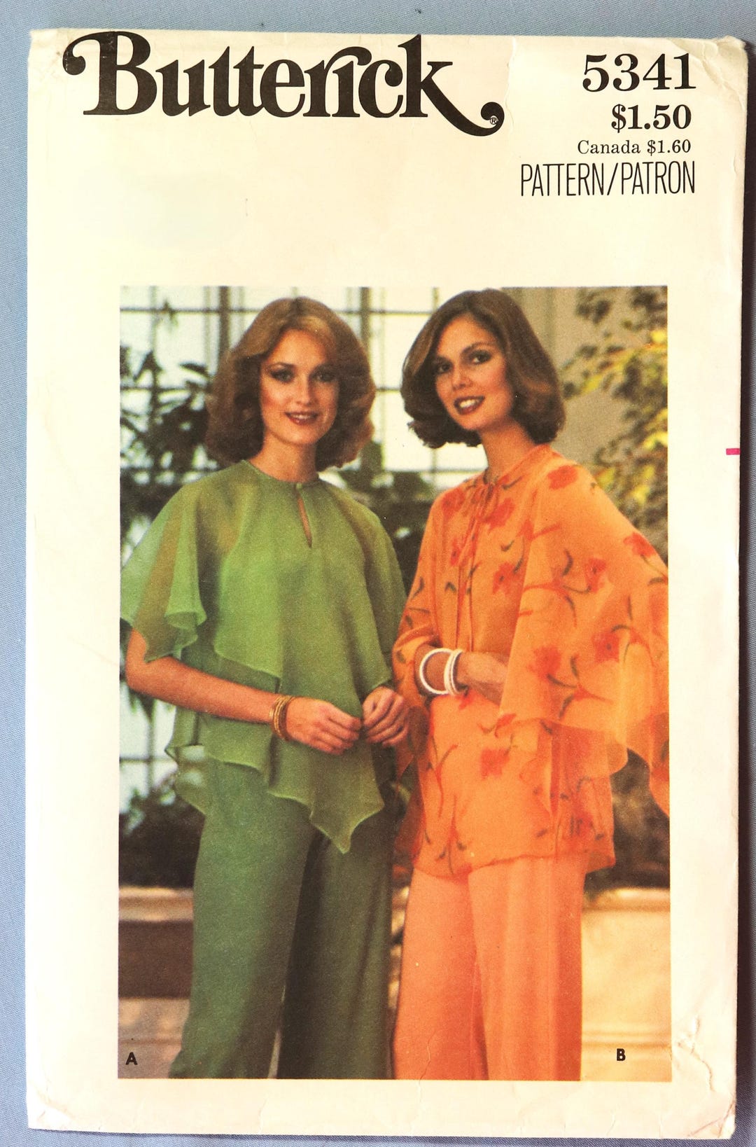 Butterick 5341. Misses Blouse Pattern. Vintage 1978 Bias Blouse With ...