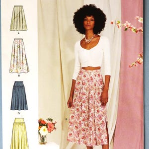 Simplicity 9472. Misses Skirt Pattern. Flared Maxi Skirt With Side Slit ...