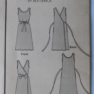 Butterick 5299. Misses Wrap Dress Pattern. Vintage 1980s See and Sew ...