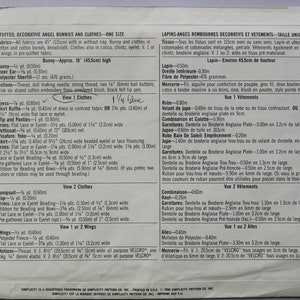 Simplicity 7044. Stuffed Bunnies Pattern. Angel Bunnies Pattern. Faith ...