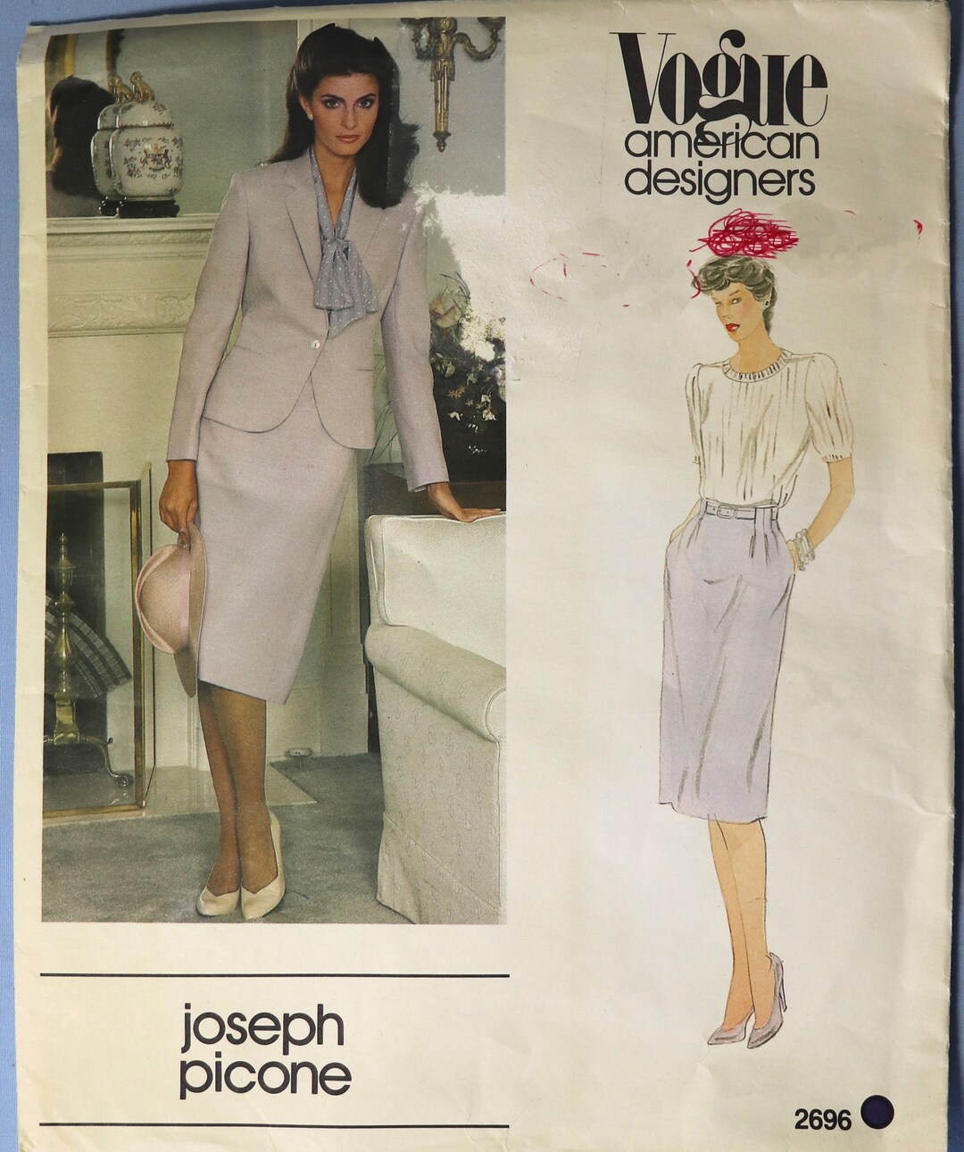 Vogue 2696. Misses Jacket and Skirt Pattern. Vintage 1980's Joseph ...