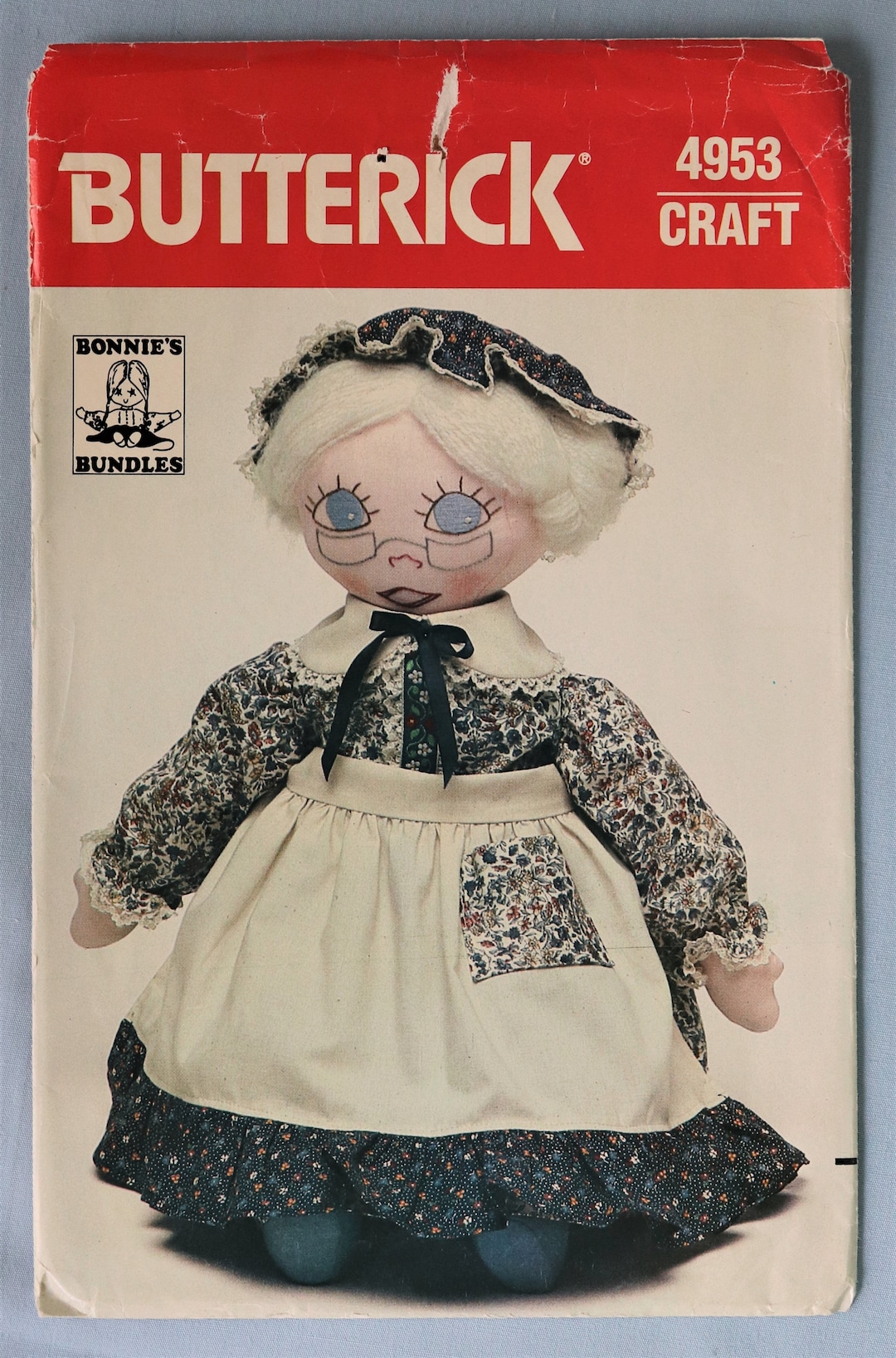 Butterick 4953. Rag Doll Pattern. Vintage 1970's Bonnie's Bundles ...