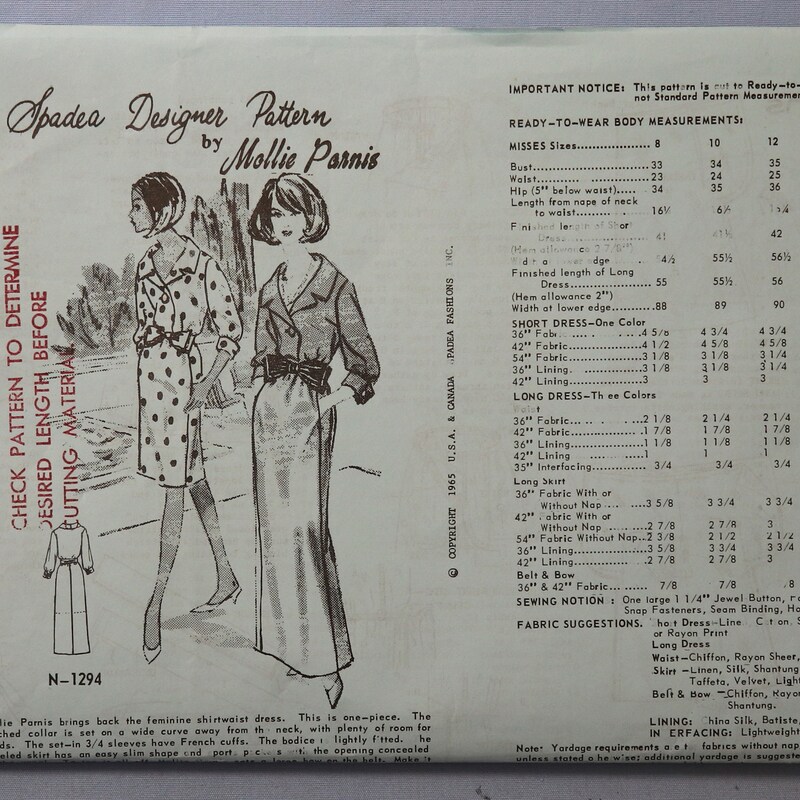 Spadea Patterns - Etsy