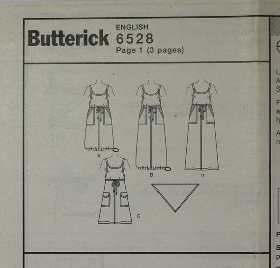 Craft Supplies & Tools Drawstring hem dress pattern Loose fit A line ...