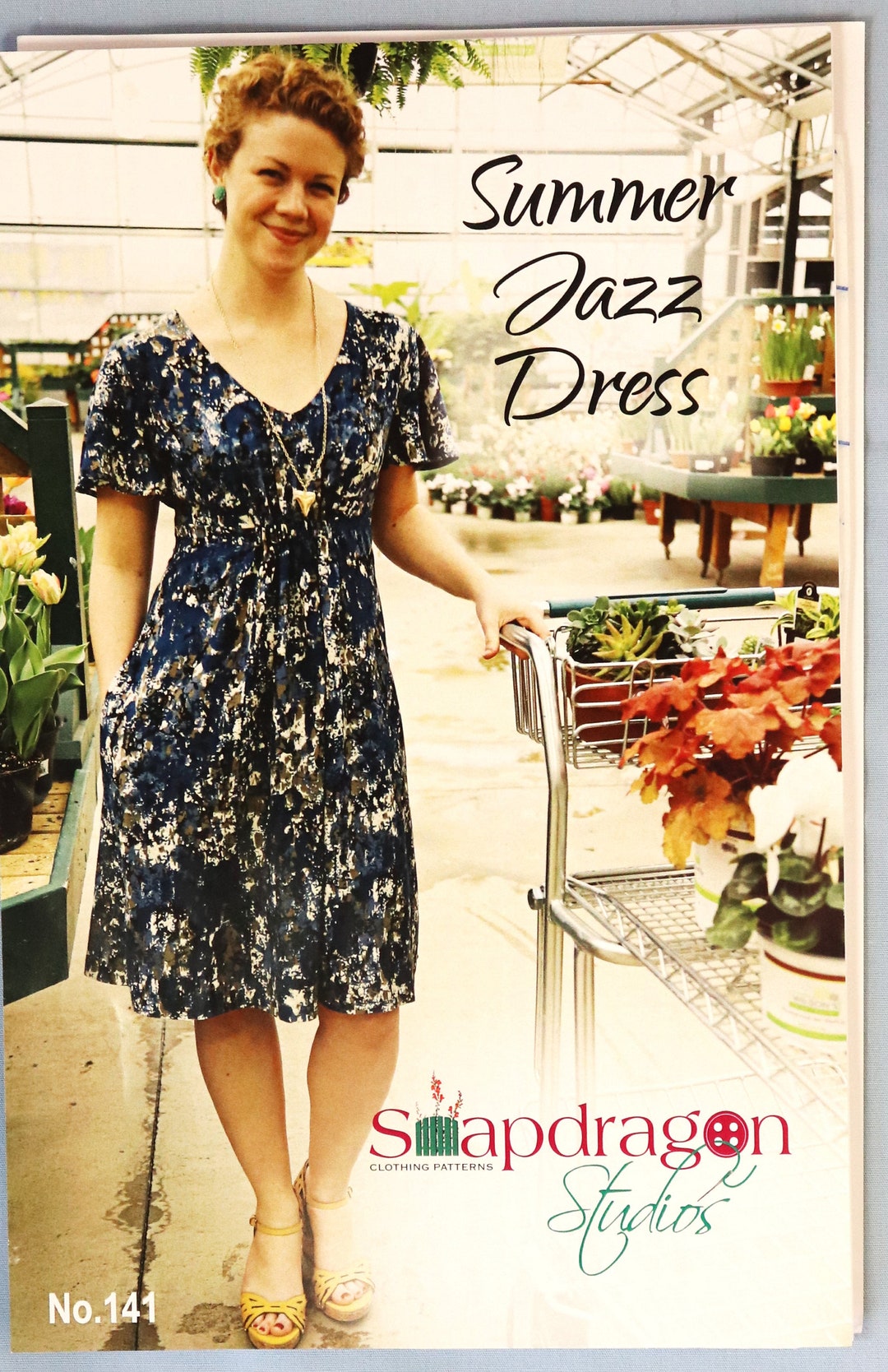 Snapdragon Studios 141 Dress Pattern. Summer Jazz Dress Pattern. Pullover Summer Dress Pattern ...