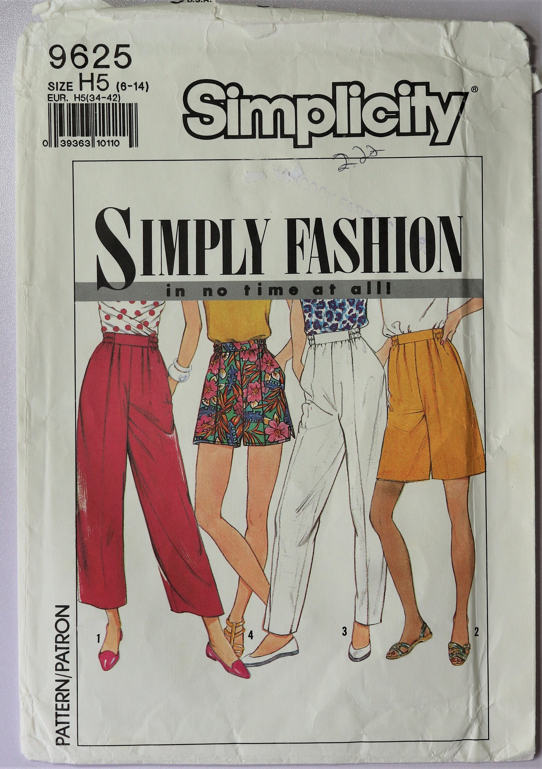 Sewing & Needlecraft Craft Supplies & Tools Patterns Simplicity 9625 ...