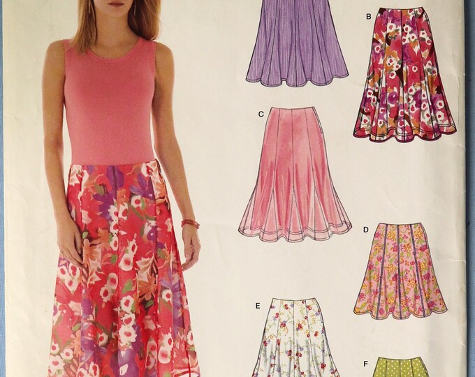 New Look 6461. Skirt Pattern. Flared Skirt With or Without Overlay and ...