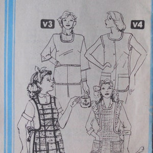 Simplicity 9209. Misses Aprons Pattern. Vintage 1979 Pinafore Apron ...