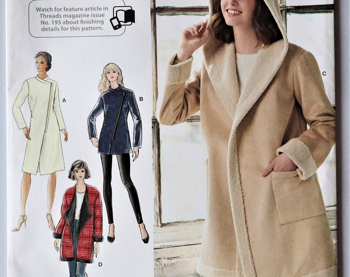 Simplicity 8467. Misses Coat Pattern. Hooded Jacket Pattern. Side ...