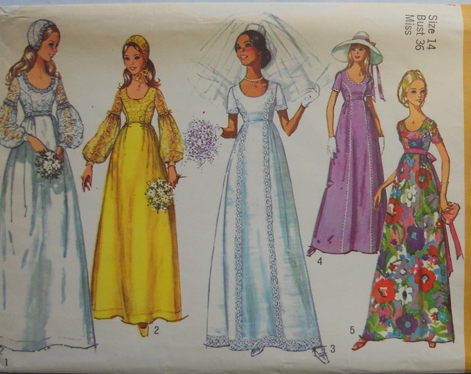 Mccall's 9685. Bridal Gown Pattern. off Shoulder Formal Bridal Gown ...