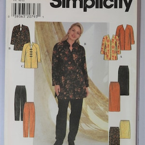 Simplicity 7829. Womens Tunic, Skirt and Pants Pattern. Plus Size ...