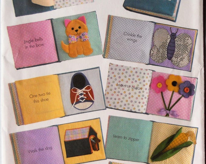 Simplicity 3709. Child's Soft Book Pattern. Learning Book Pattern ...